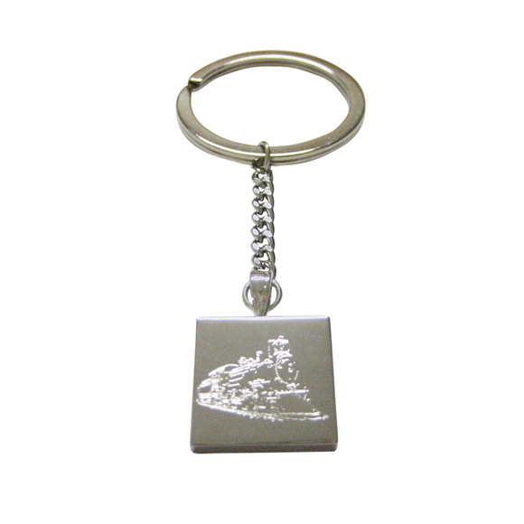 Kiola Designs | Accessories | Silver Toned Etched Locomotive Train ...